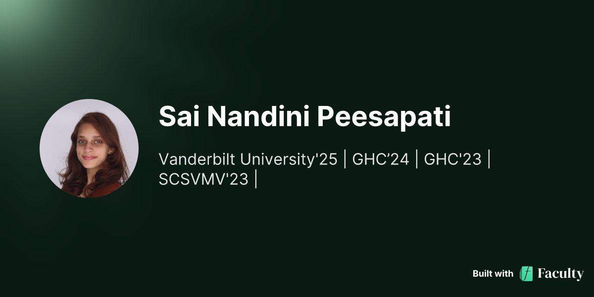 Sai Nandini Peesapati